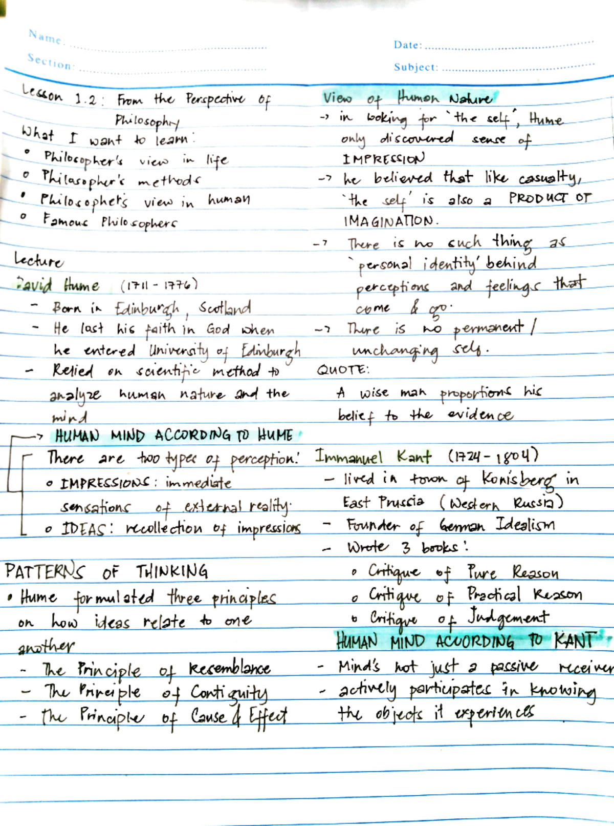 Lecture 1.2 From the Perspective of Philosophy - r._; t 111 ...