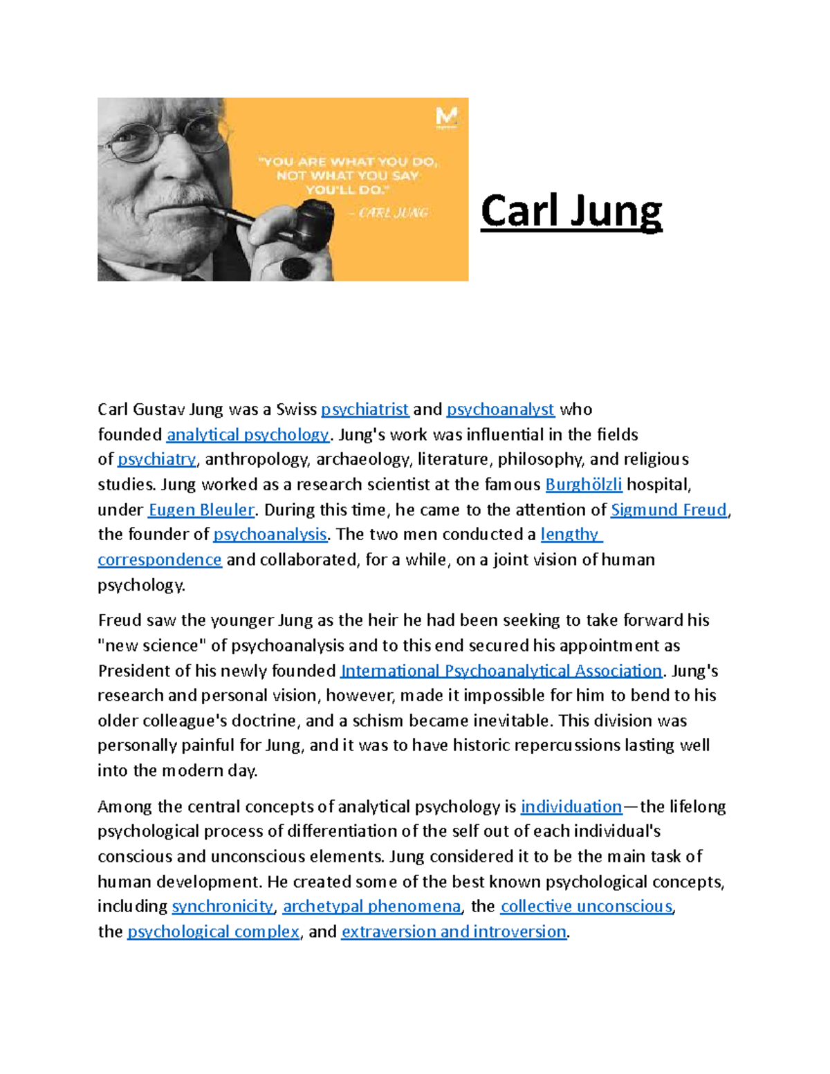Carl Jung - How theories of Carl Jung relates to his personal life ...