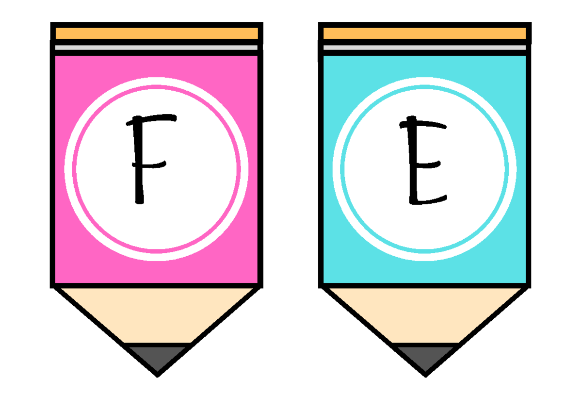 Alphabet Pencil Bunting - Español - F E L I S V A C I O N E - Studocu