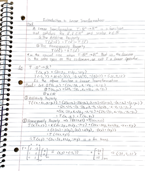 Symmetric matrices and orthogonal diagonalization - Math 20F - Studocu