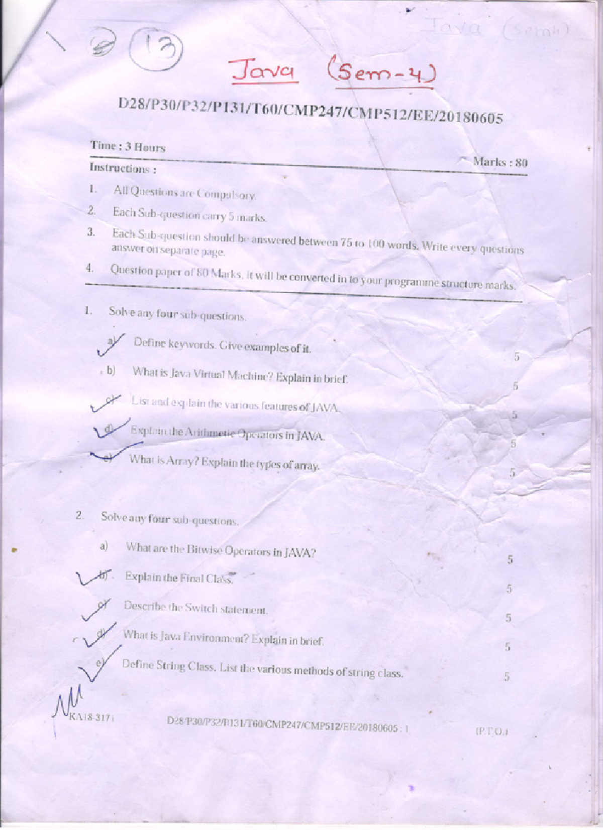 Java - Bachelors of Computer Applications - Studocu