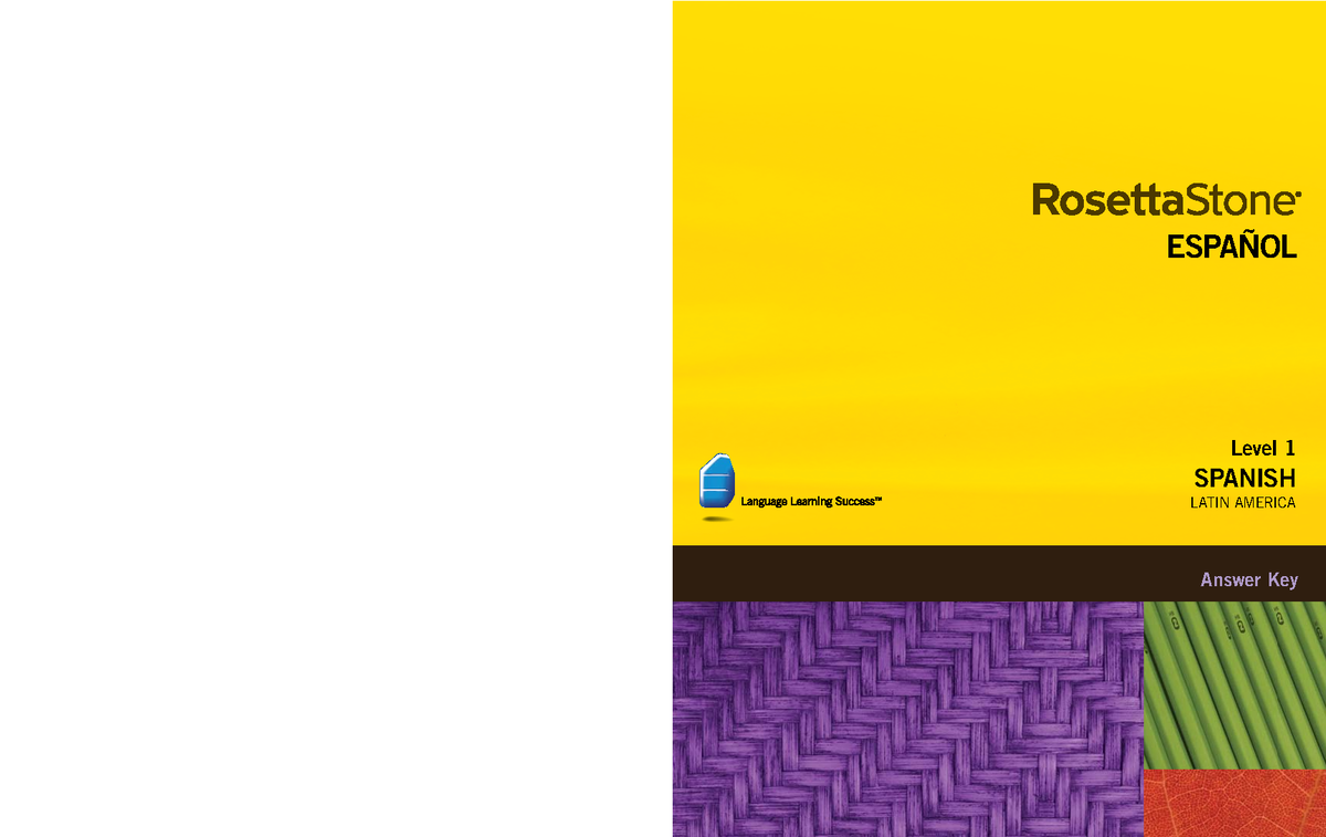 Spanish Level 1 Answers - ESPAÑOL SPANISH LATIN AMERICA Level 1 Answer ...