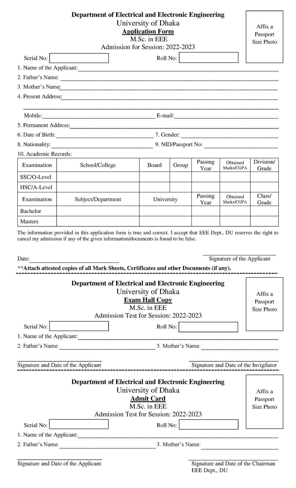 Content - Department of Electrical and Electronic Engineering University of Dhaka Application ...
