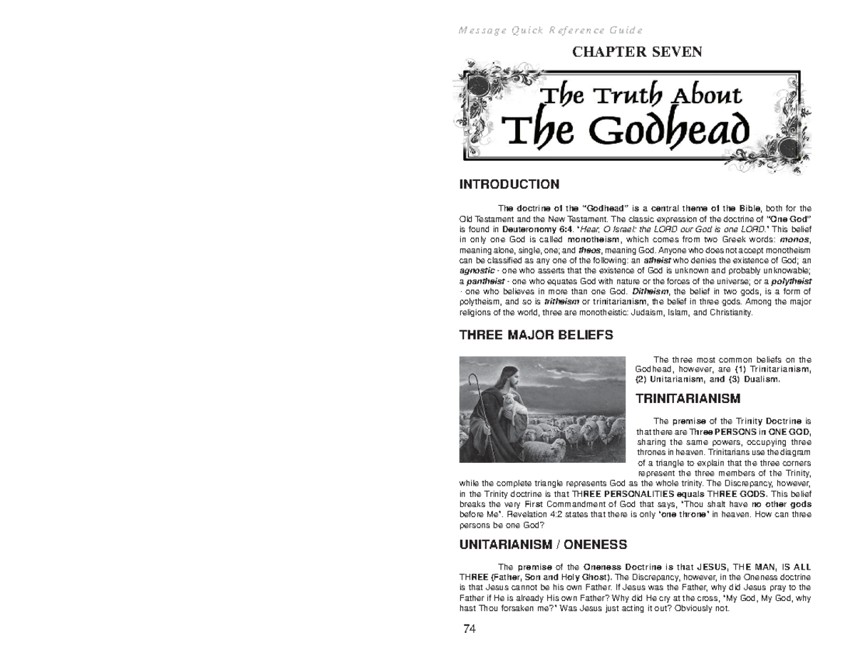 The Godhead - social discussion - Message Quick Reference Guide ...