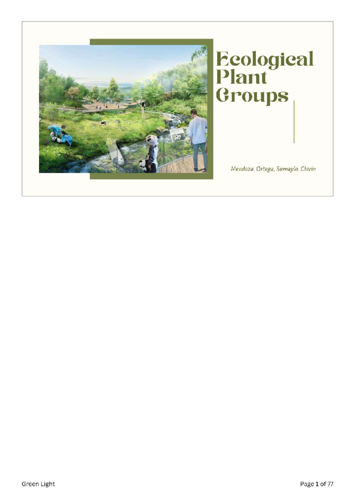 Group 5 Ecological Plant Groups - General Biology - Studocu