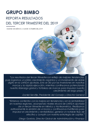 Informe Anual Integrado Grupo Bimbo 2017 - MUNDO MEJOR ####### Alimentamos un Informe Anual ...
