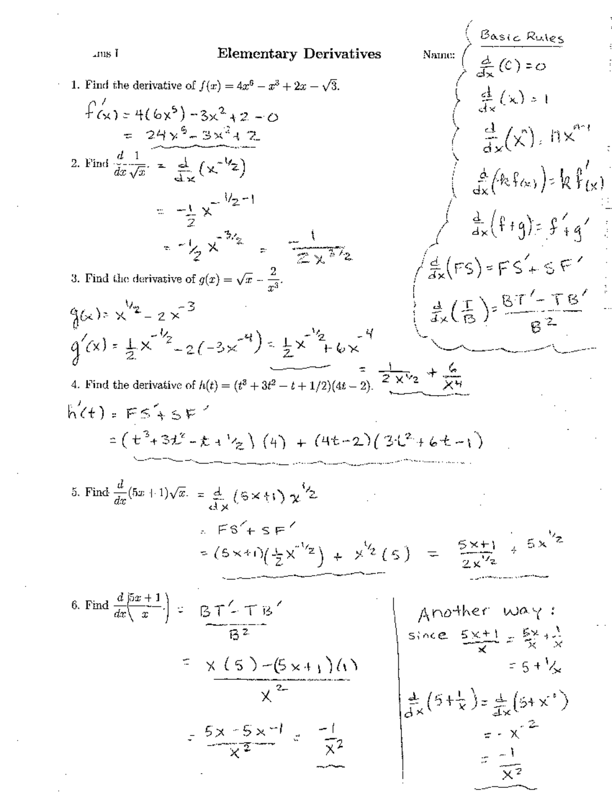 M1451 Sec 3.2 Examples - Review - MATH 1451 - Studocu