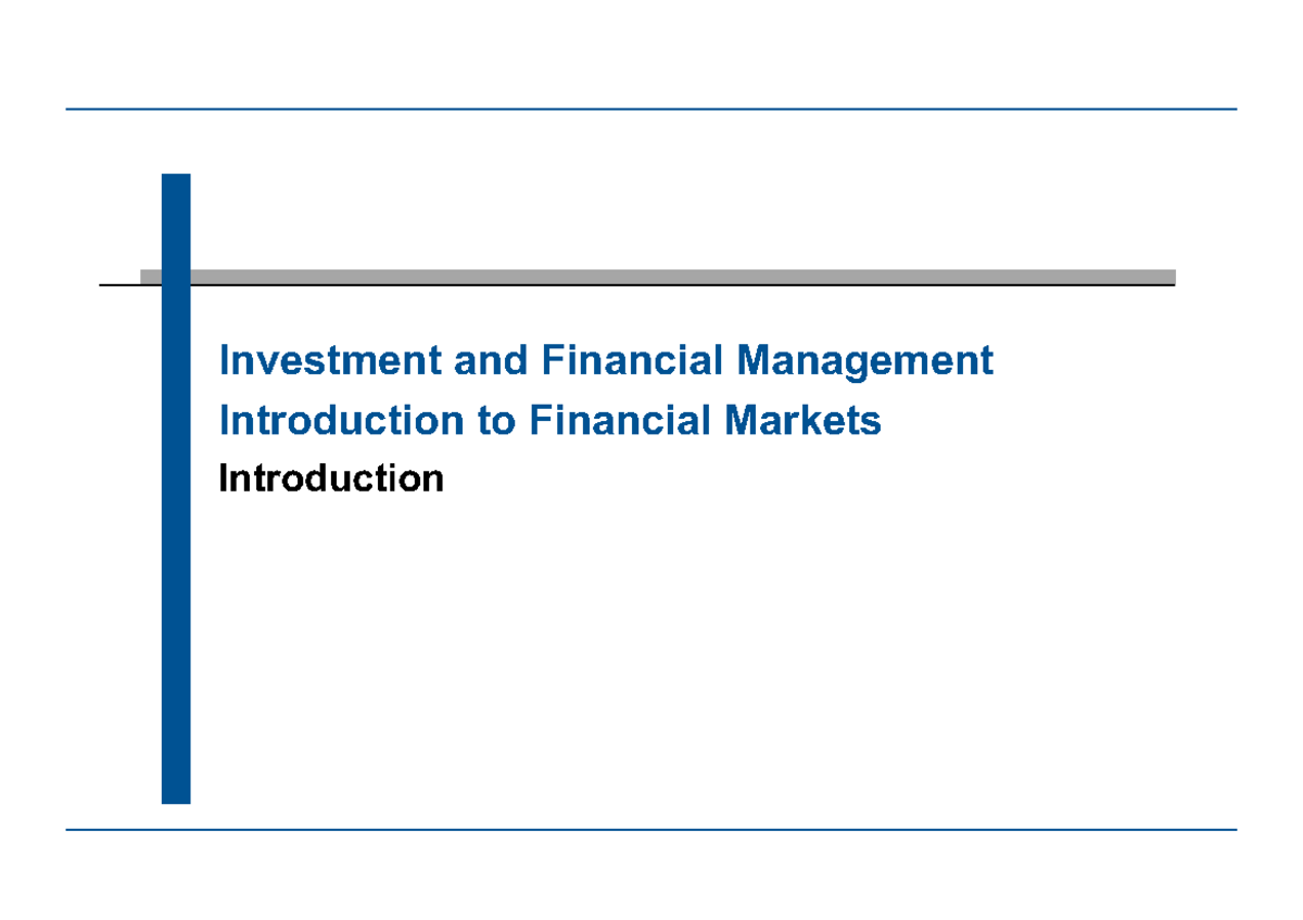 01 Introduction and Interests without solutions - Investment and ...
