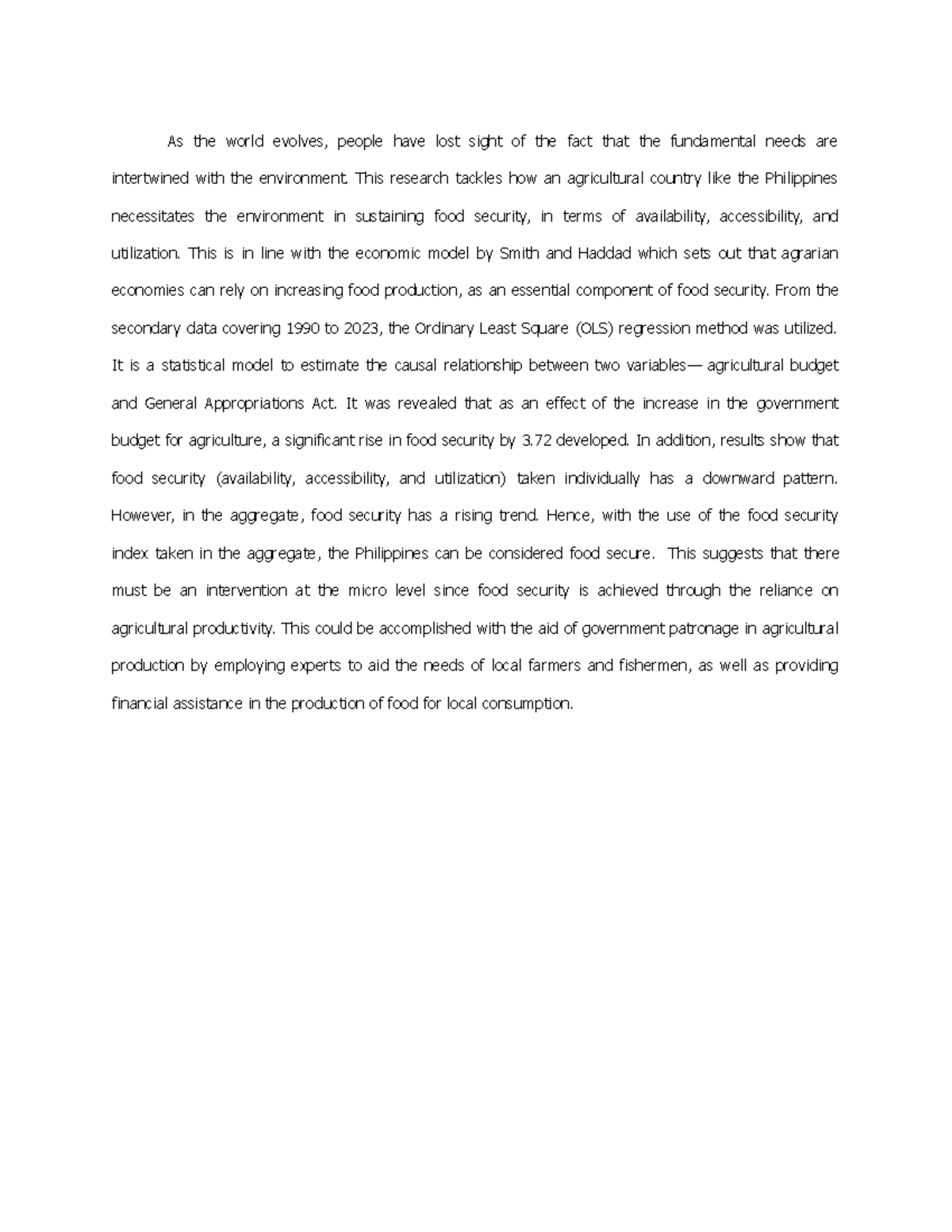 STS-Abstract - Summary Science Technology Society - As the world ...