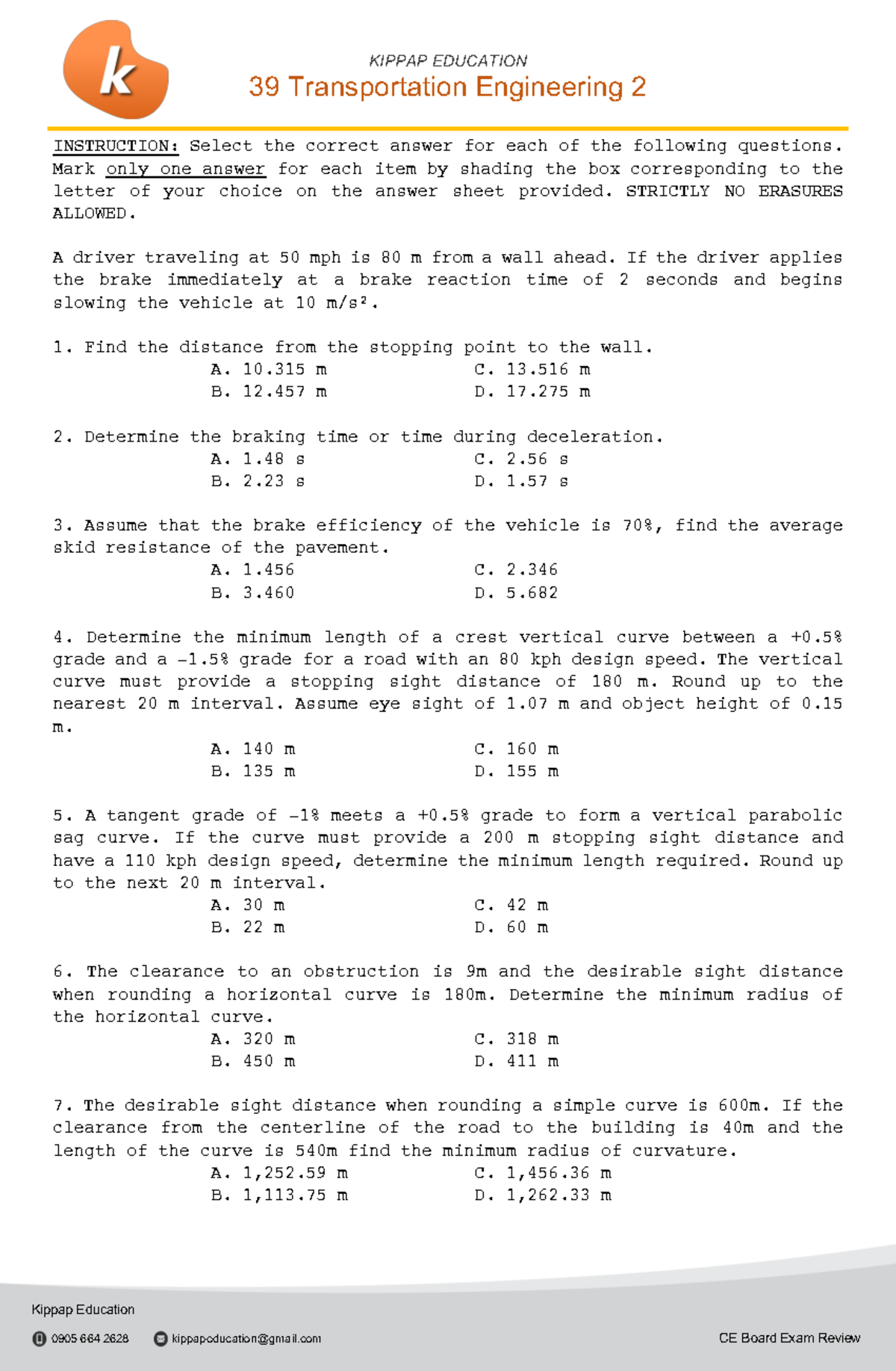 Kippap-Handout-MSTE (39 Transportation Engineering 2) - KIPPAP ...