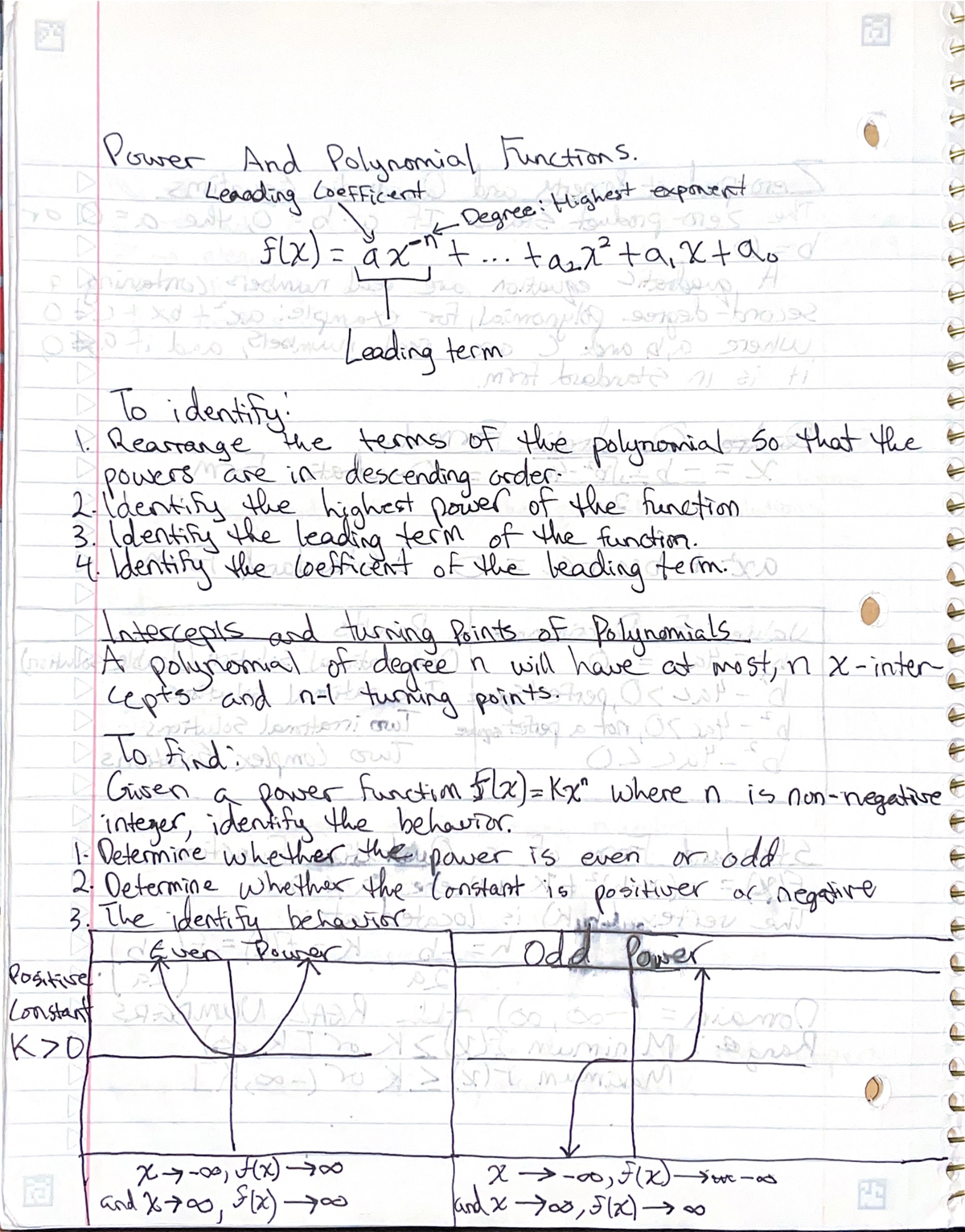 Power and Polynomial Functions - MAT 1073 - Studocu