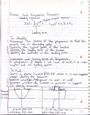 Fundamentals 1.1- Language of Algebra - MAT 1073 - Studocu