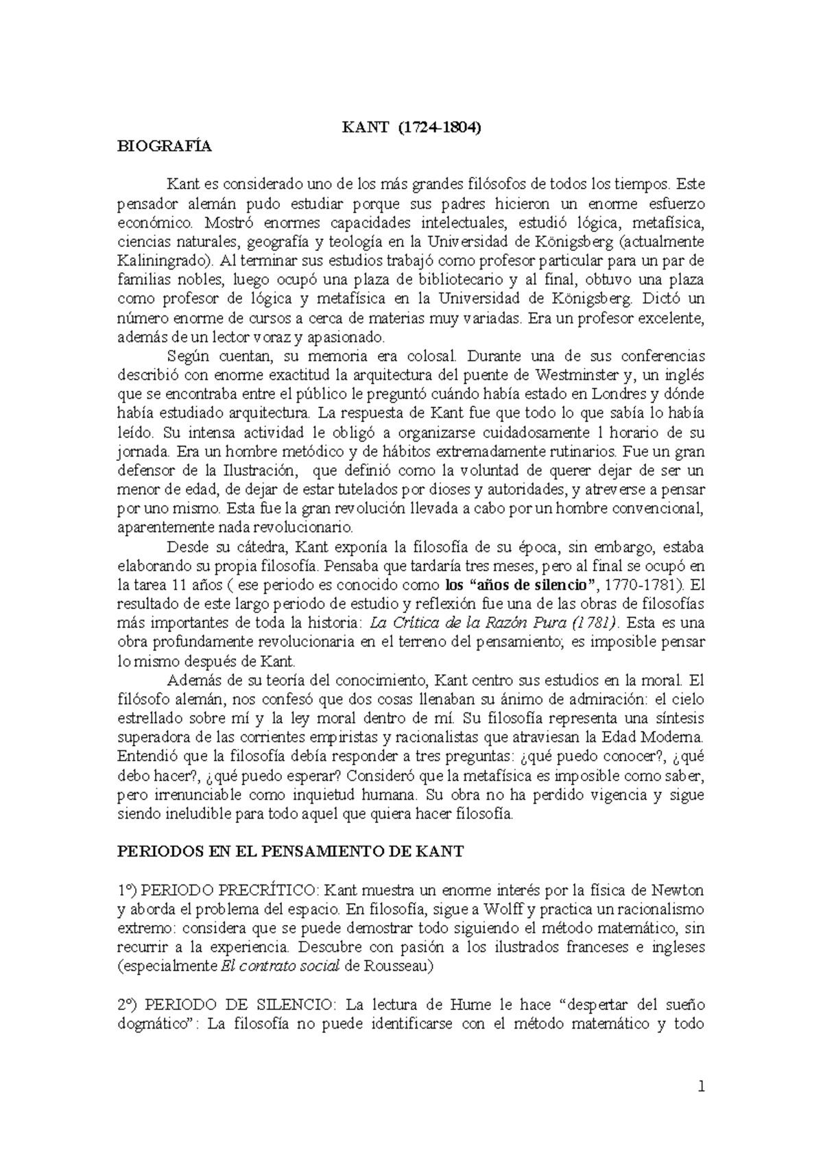 KANT fb43acca09640 fe17497122321 cfb317 - KANT (1724-1804) BIOGRAFÍA ...