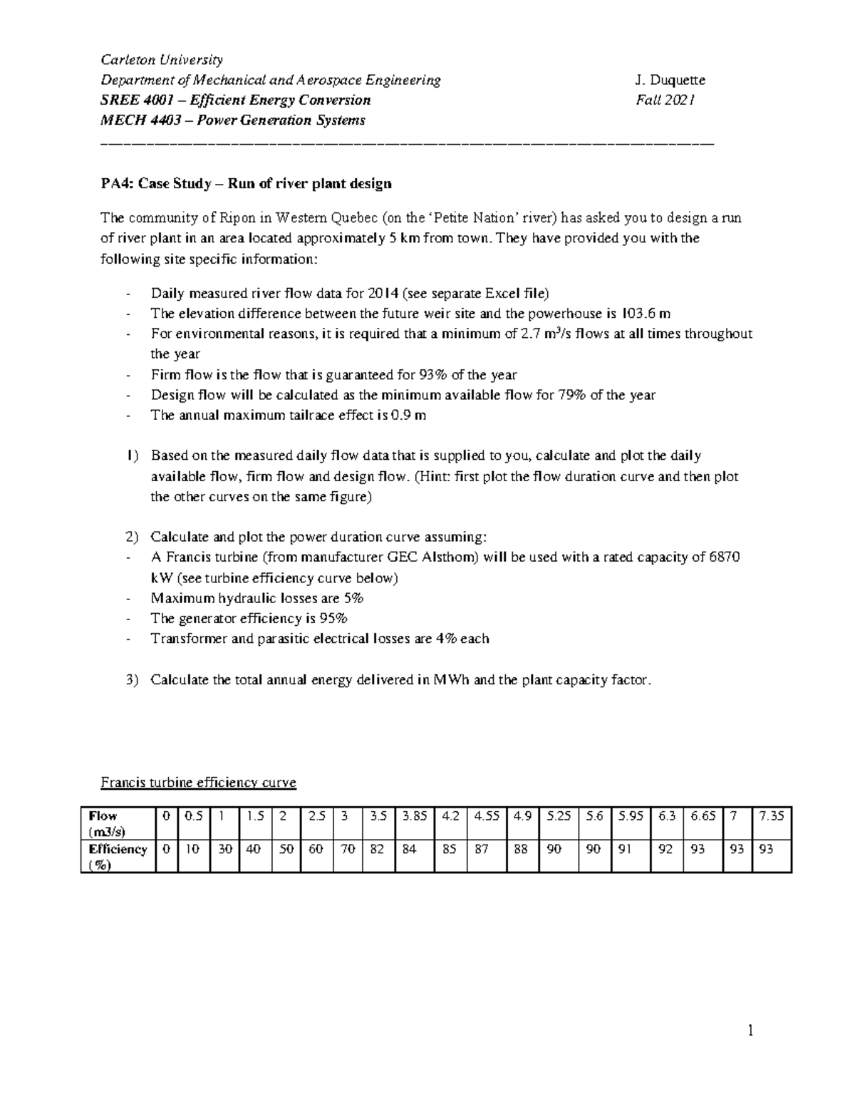 PA4 handout - Carleton University Department of Mechanical and ...
