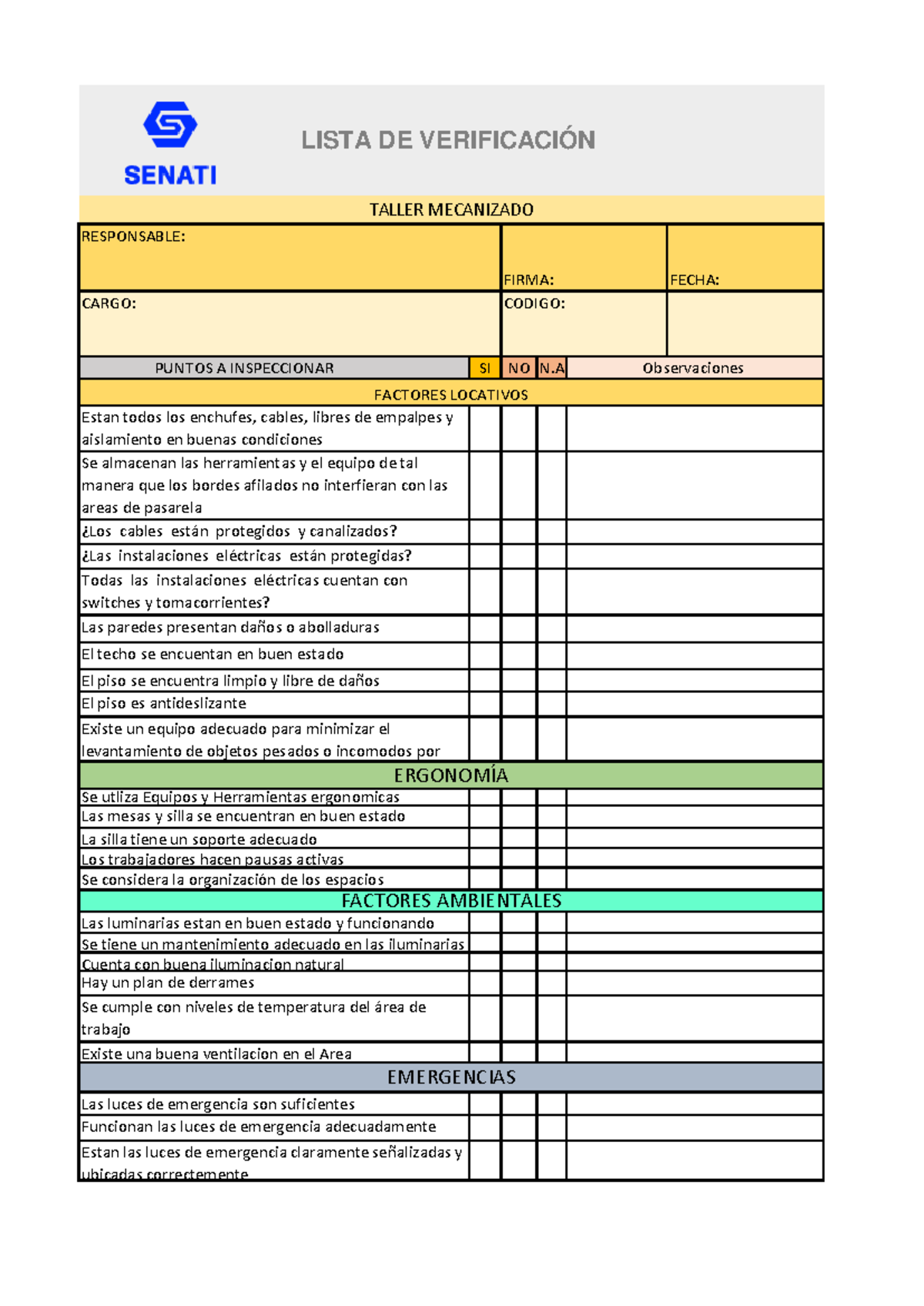 Check list de mecanica - Lista de verificación de mecánica automotriz ...