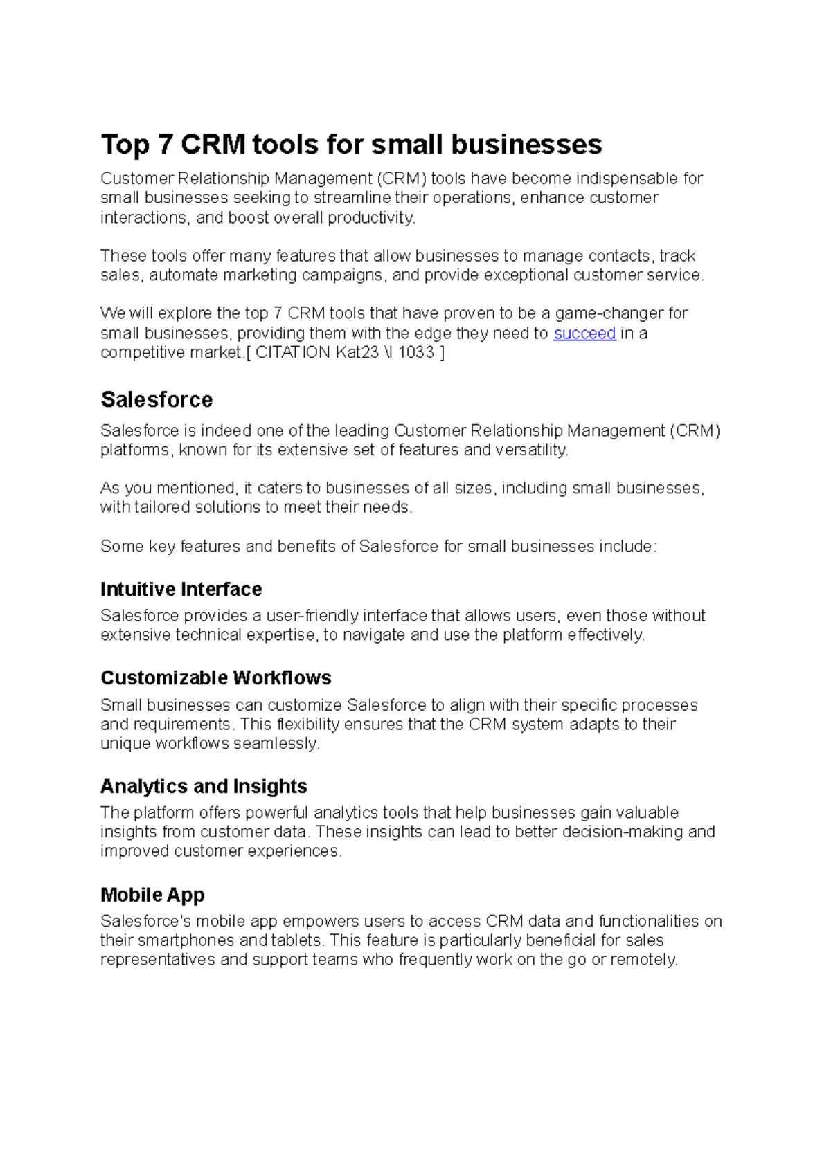 Top 7 CRM tools for small businesses - Top 7 CRM tools for small ...