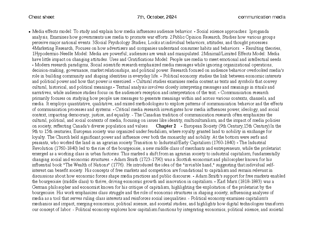 Cheet sheat - cheat sheet - Cheat sheet 7th, October, 2024 ...