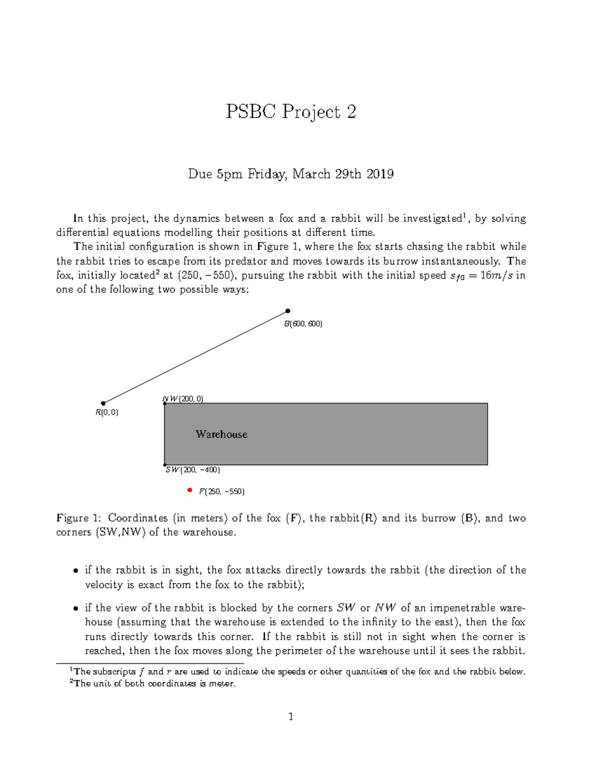 Proj2 - Project2 - PSBC Project 2 Due 5pm Friday, March 29th 2019 In ...