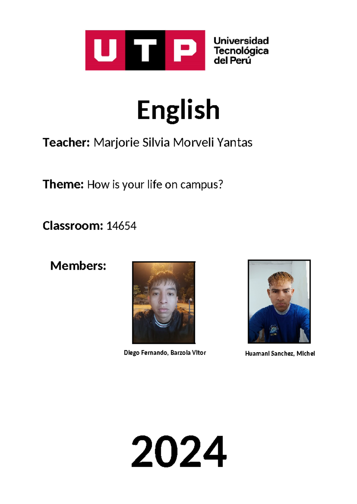 Week 9-1 - fgfdgfgfgfgfg - English Teacher: Marjorie Silvia Morveli ...