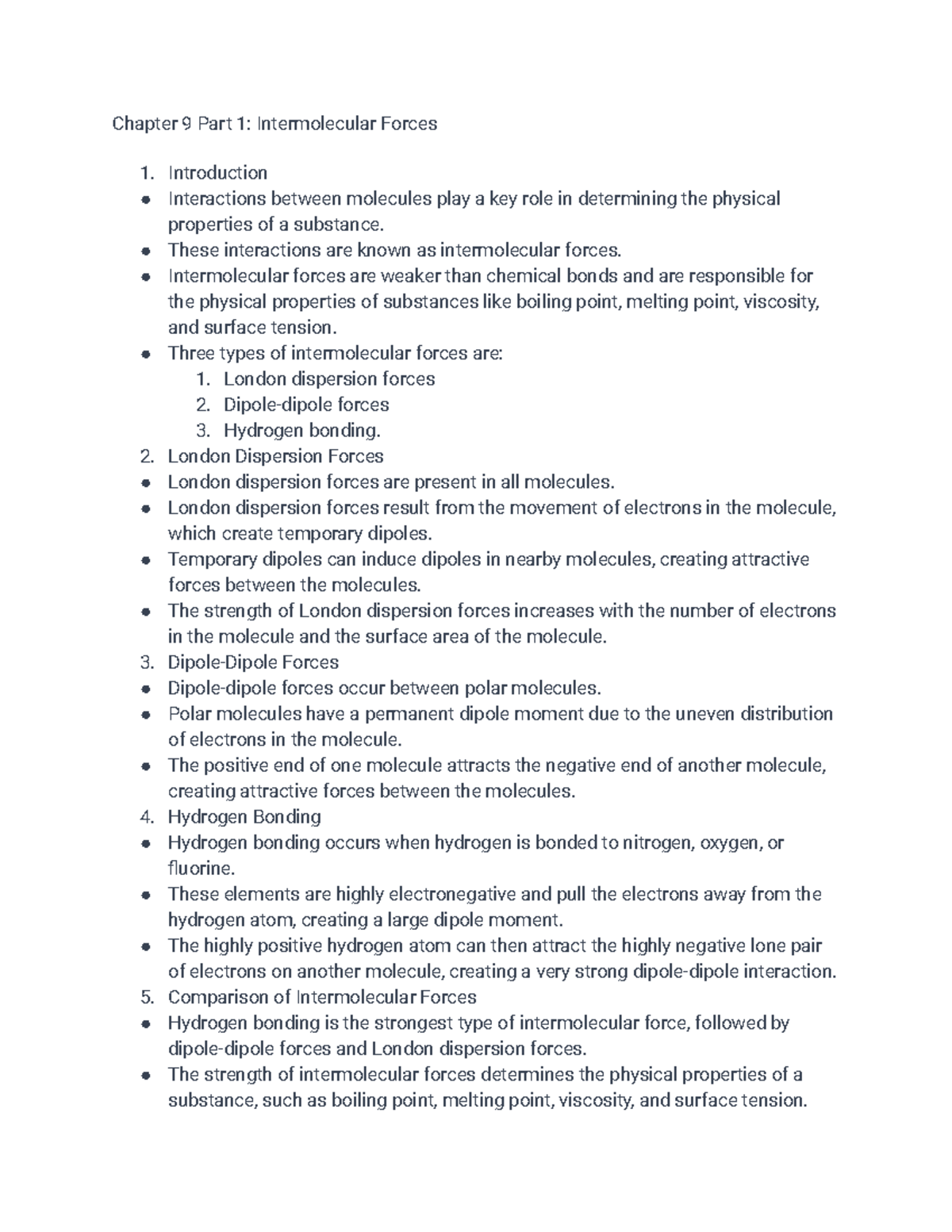 Chem 9 - Chemistry notes for Chapter 9.1 - Chapter 9 Part 1 ...