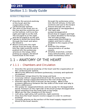 BIO 265 1.3 Study Guide - Section 1: Study Guide Section 1 Objectives ...