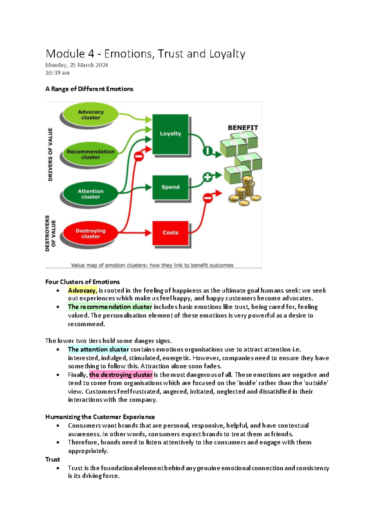 Module 4 Emotions Trust And Loyalty Pdf Module 4 Emotions Trust And Loyalty Monday 25