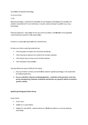 Sams unit 3 health psychology - Pearson BTEC Level 3 National in ...