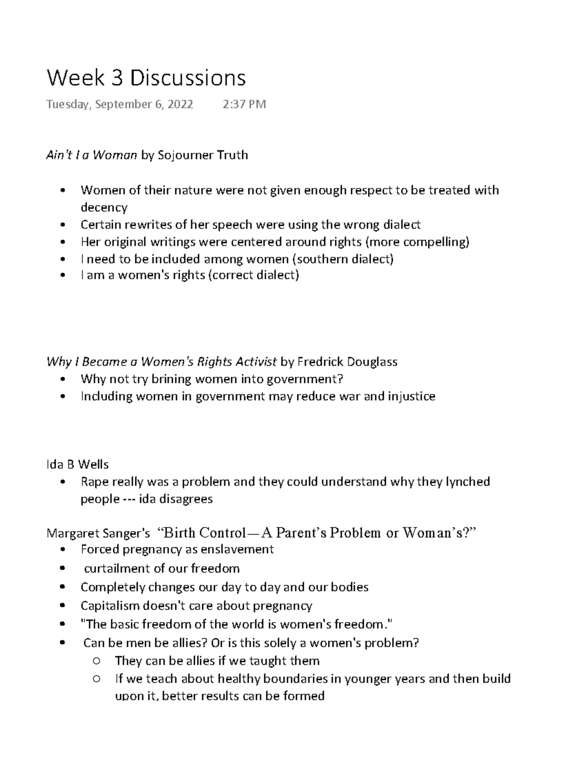 Sojourner Truth - Ain't I a Woman by Sojourner Truth Women of their ...