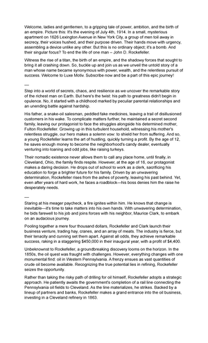 34 Script - Welcome to the world of opulence and extravagance! Today ...