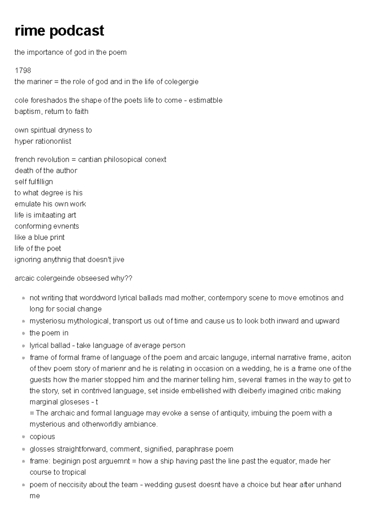 Rime podcast - Critical reading - rime podcast the importance of god in ...