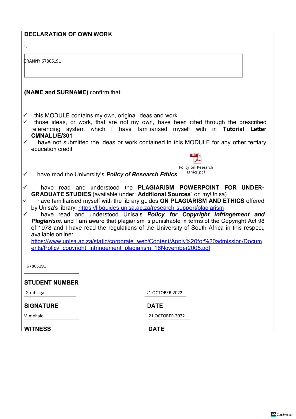 DPR2613 EXAM Portfolio - Unisa - Studocu