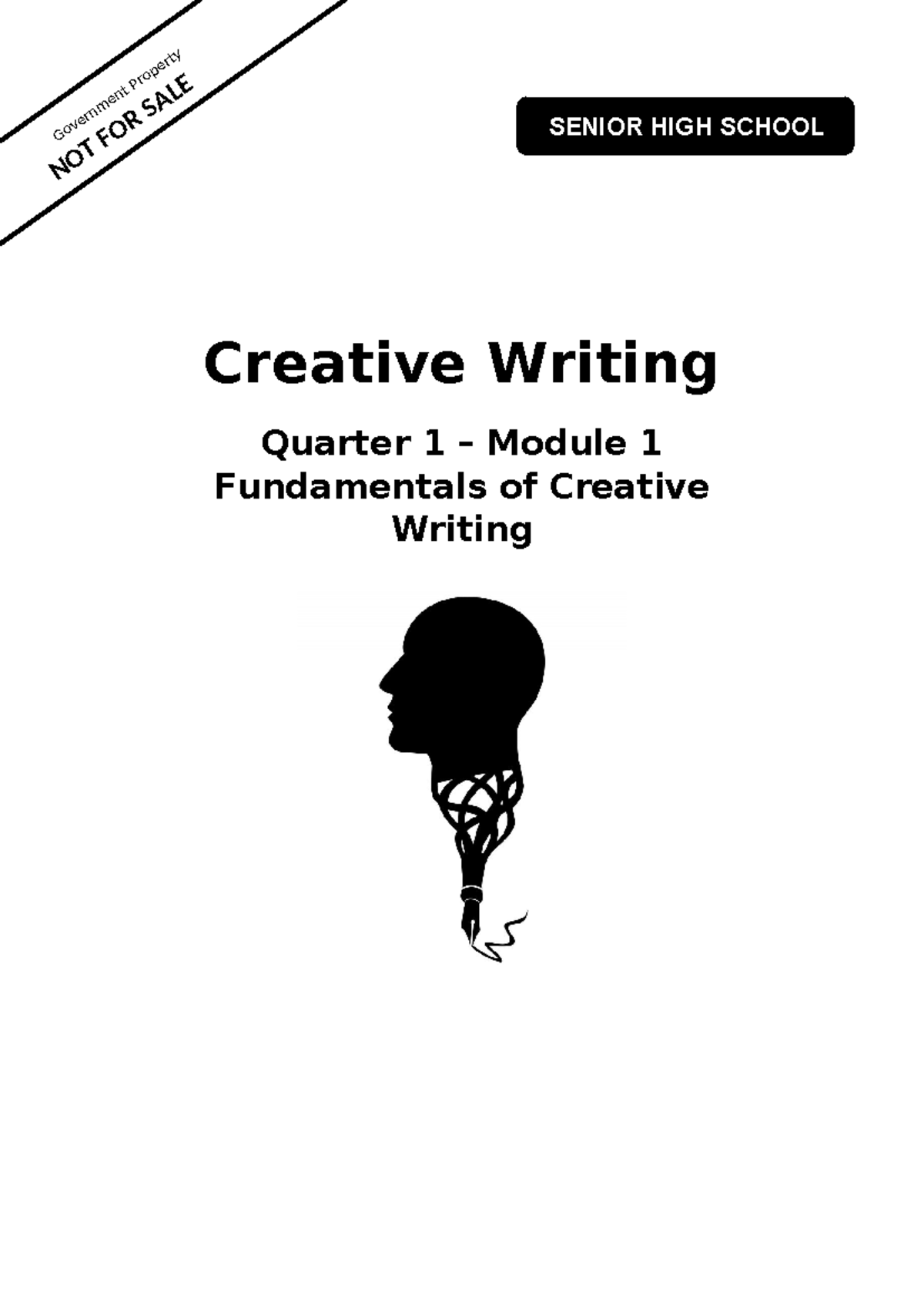 Creative Writing Q1 Module 1 - SENIOR HIGH SCHOOL Creative Writing ...