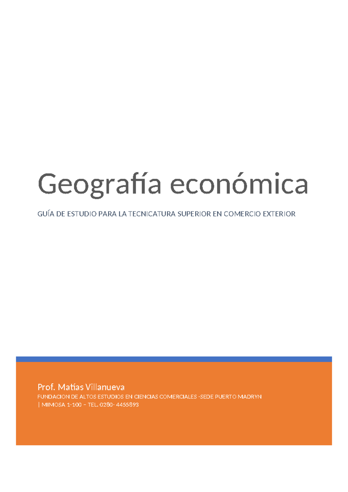 2023 Cuadernillo Geografía Económica - Comercio Exterior[ 726] - Prof ...