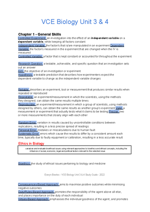 Bio0000 - breif - Unit 3 Aos 1 The different levels of protein structure Primary: The primary ...