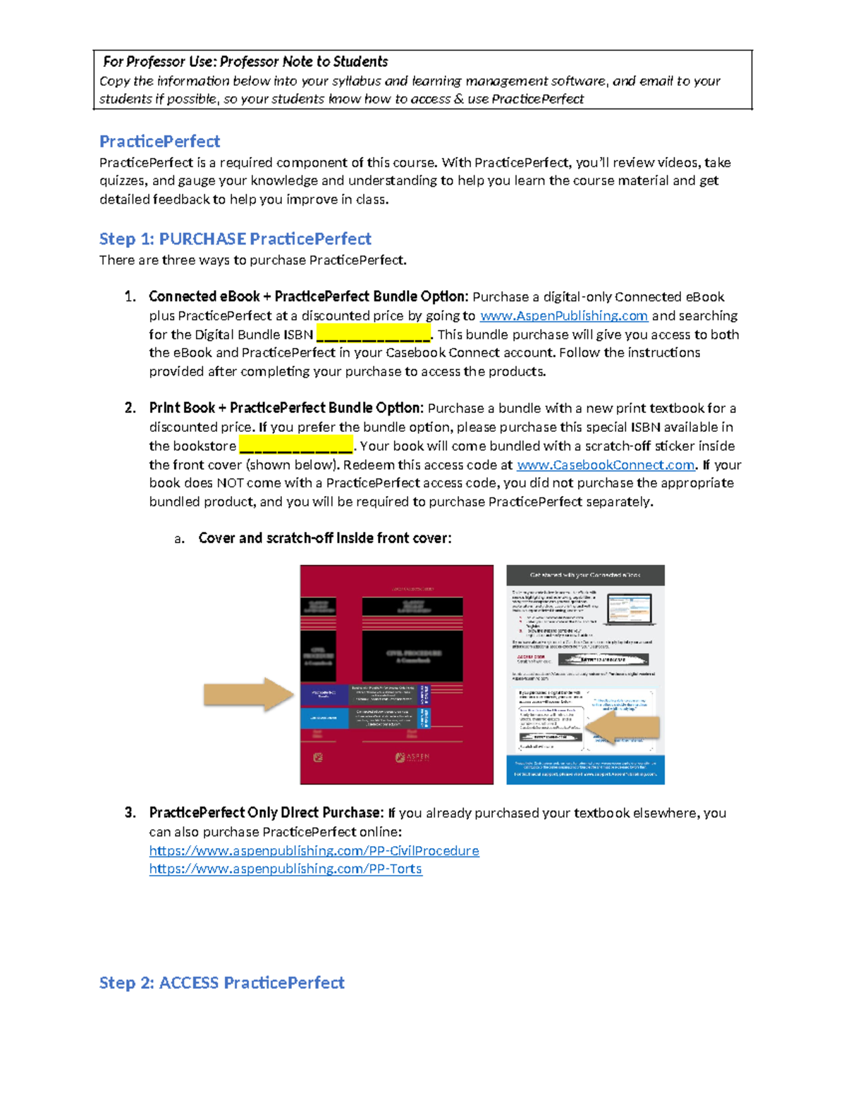 Practice Perfect Professor-Note-to-Students - For Professor Use ...