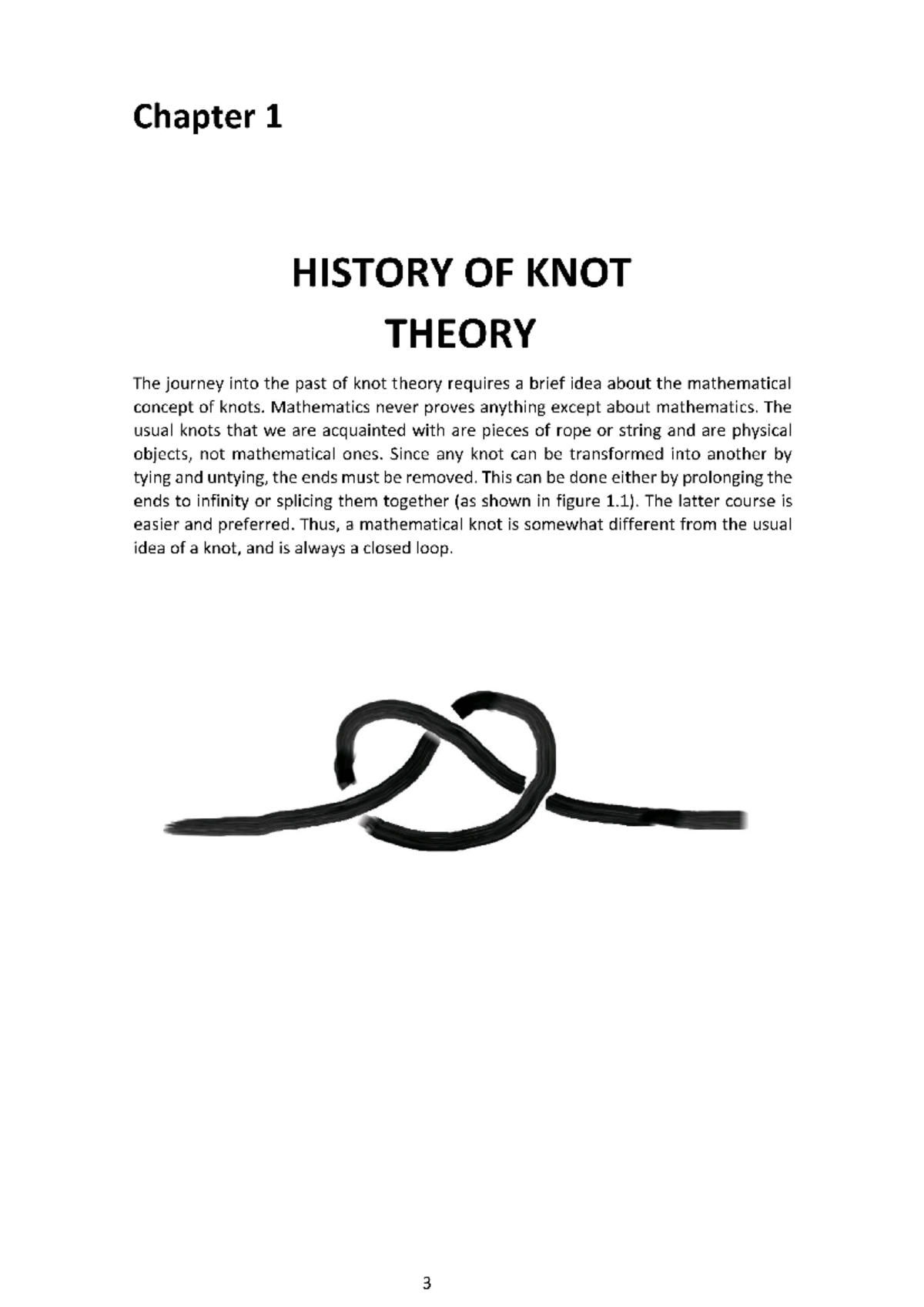 Project on introduction to knot theory - Computer Science - Studocu