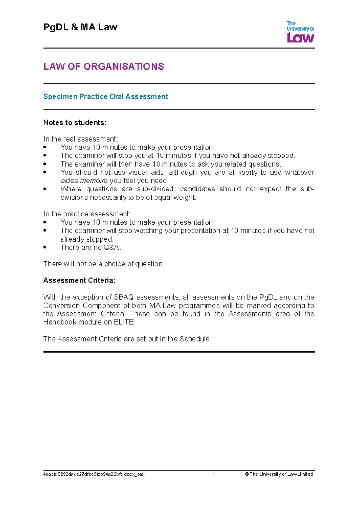 Law of Org past exam - past exam paper of Business law for the year ...