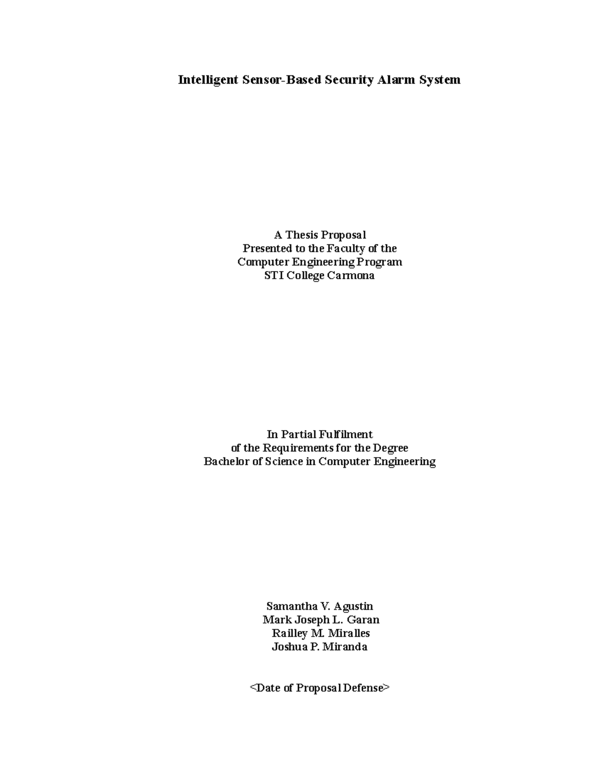 FT-CRD-188-00 Thesis Proposal Manuscript Template 2 - Intelligent ...