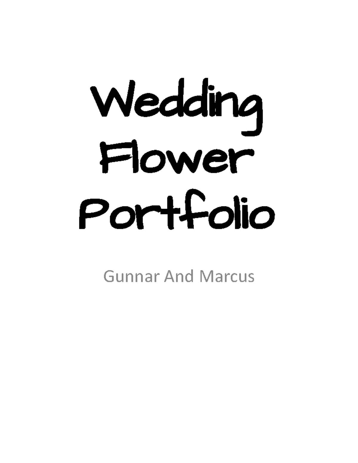 Copy of Copy of 02-Wedding Flower Portfolio Template - Wedding Flower Portfolio Gunnar And ...