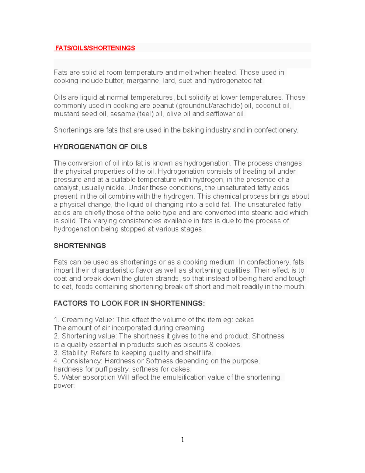 FATS - CLASSIFICATION FATS, TYPES OF FAT - FATS/OILS/SHORTENINGS Fats ...