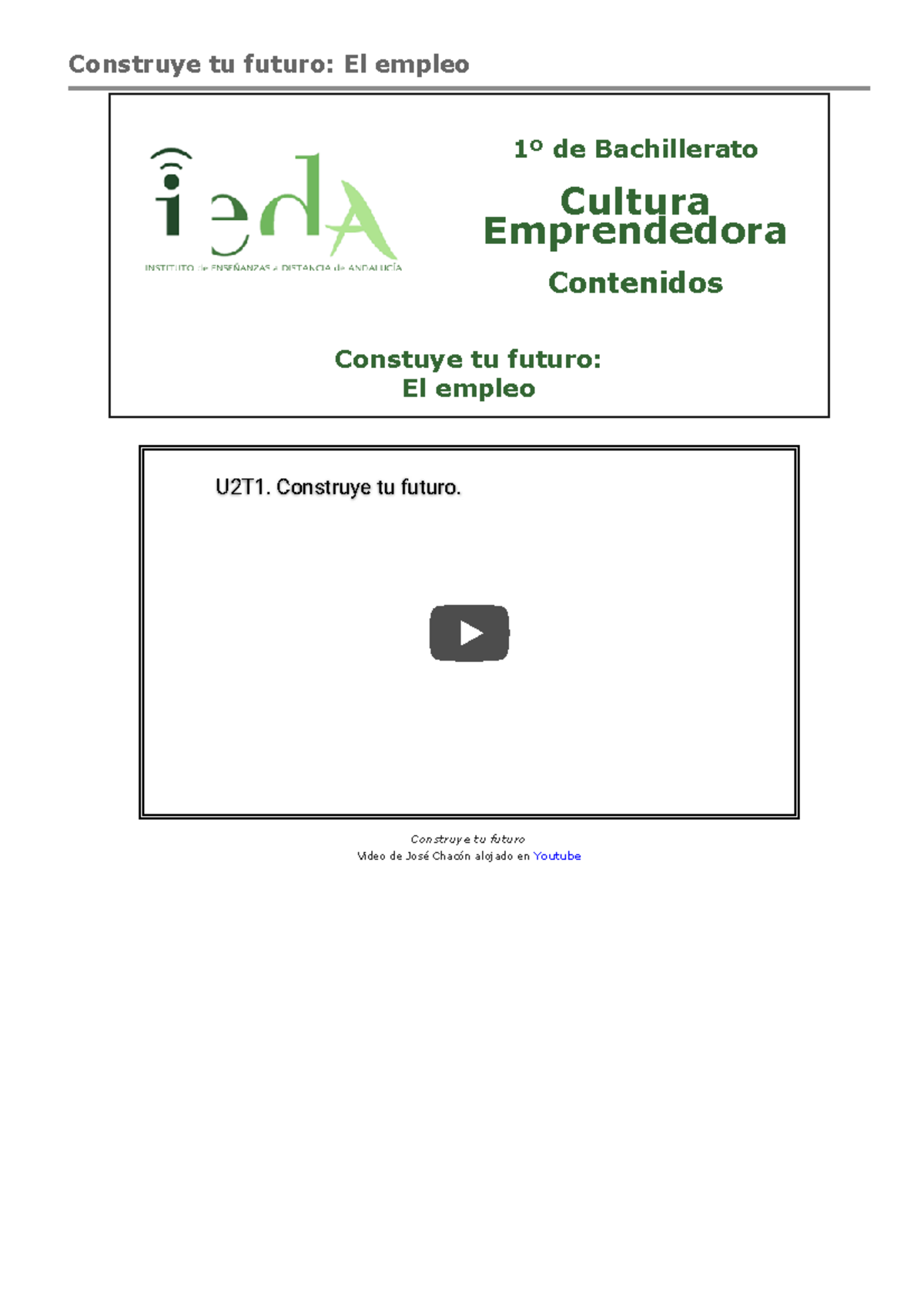 El empleo - Construye tu futuro: El empleo 1º de Bachillerato Cultura ...