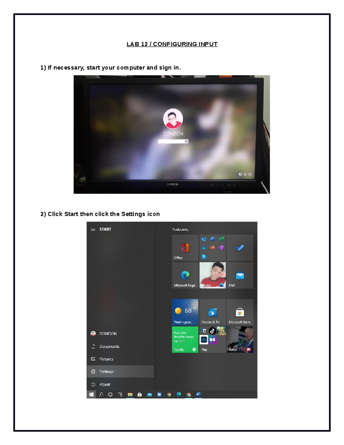 Lintag 101 BA PT2 Midterms Lab Exercise 2 M3U2 - LAB 12 / CONFIGURING ...