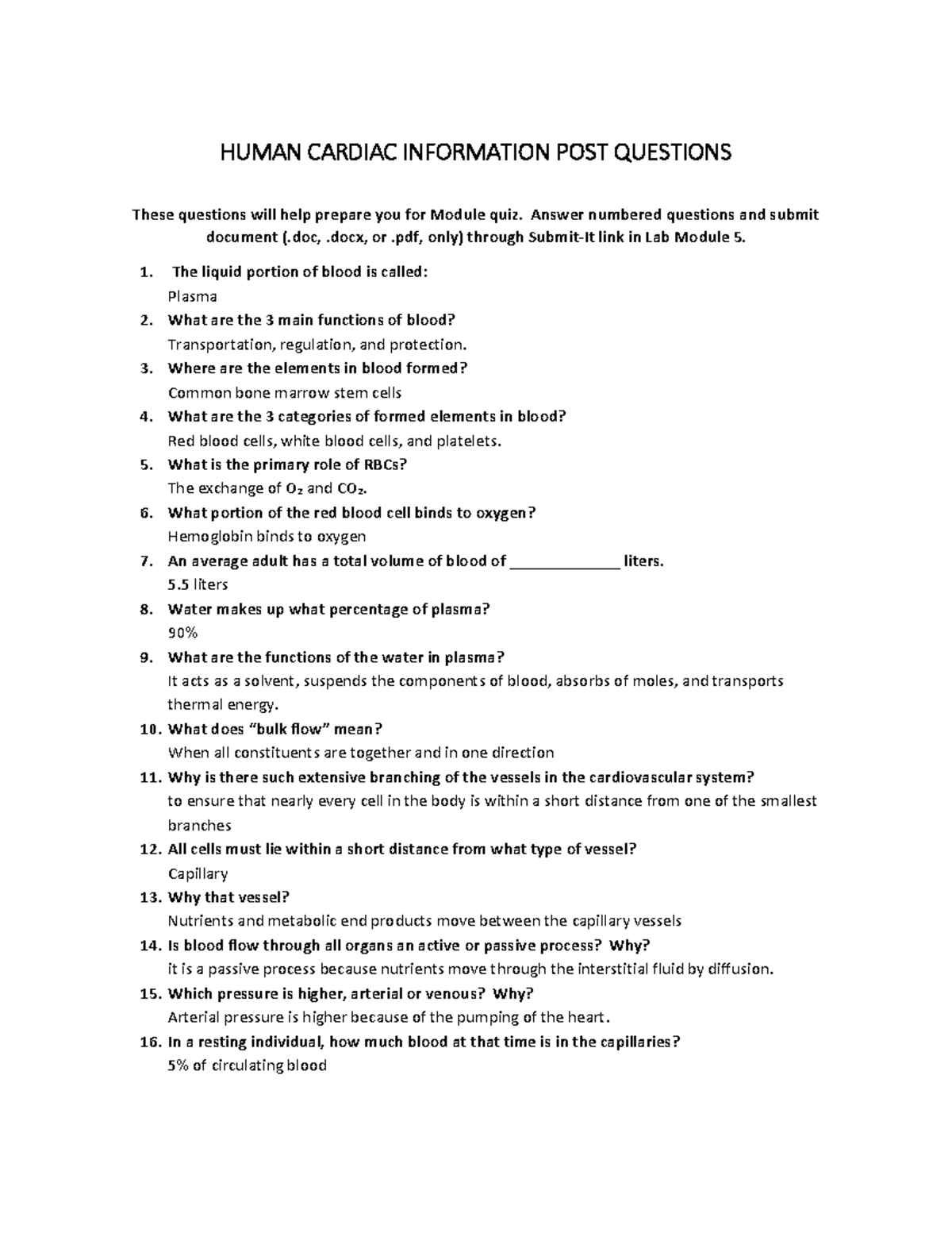 Lab 5 - Human Cardiac Info Questions - Victoria Machado BSC2023L HUMAN ...