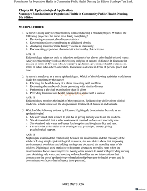 Public health chap 1 practice test questions - Chapter 01: Public ...