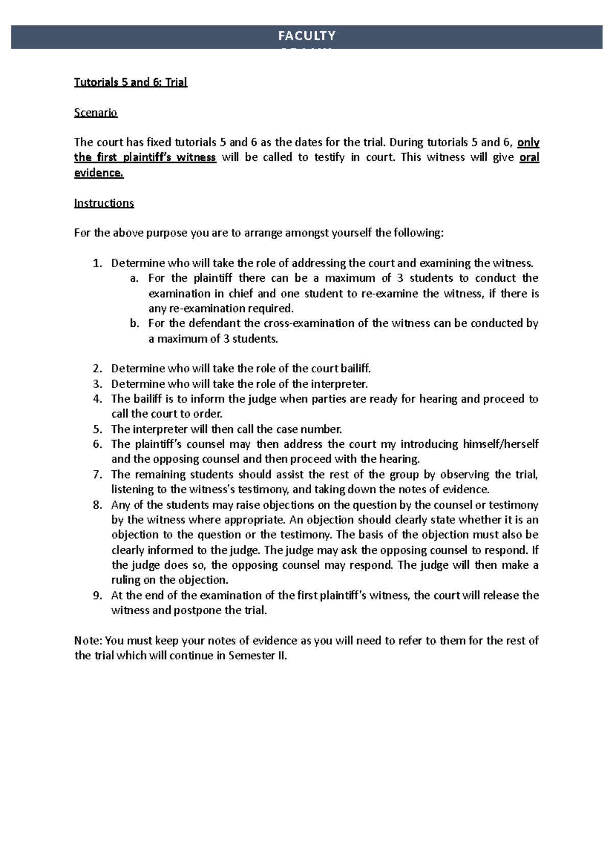 Tutorials 5 and 6 - Tutorial 5 and 6 - Tutorials 5 and 6: Trial ...