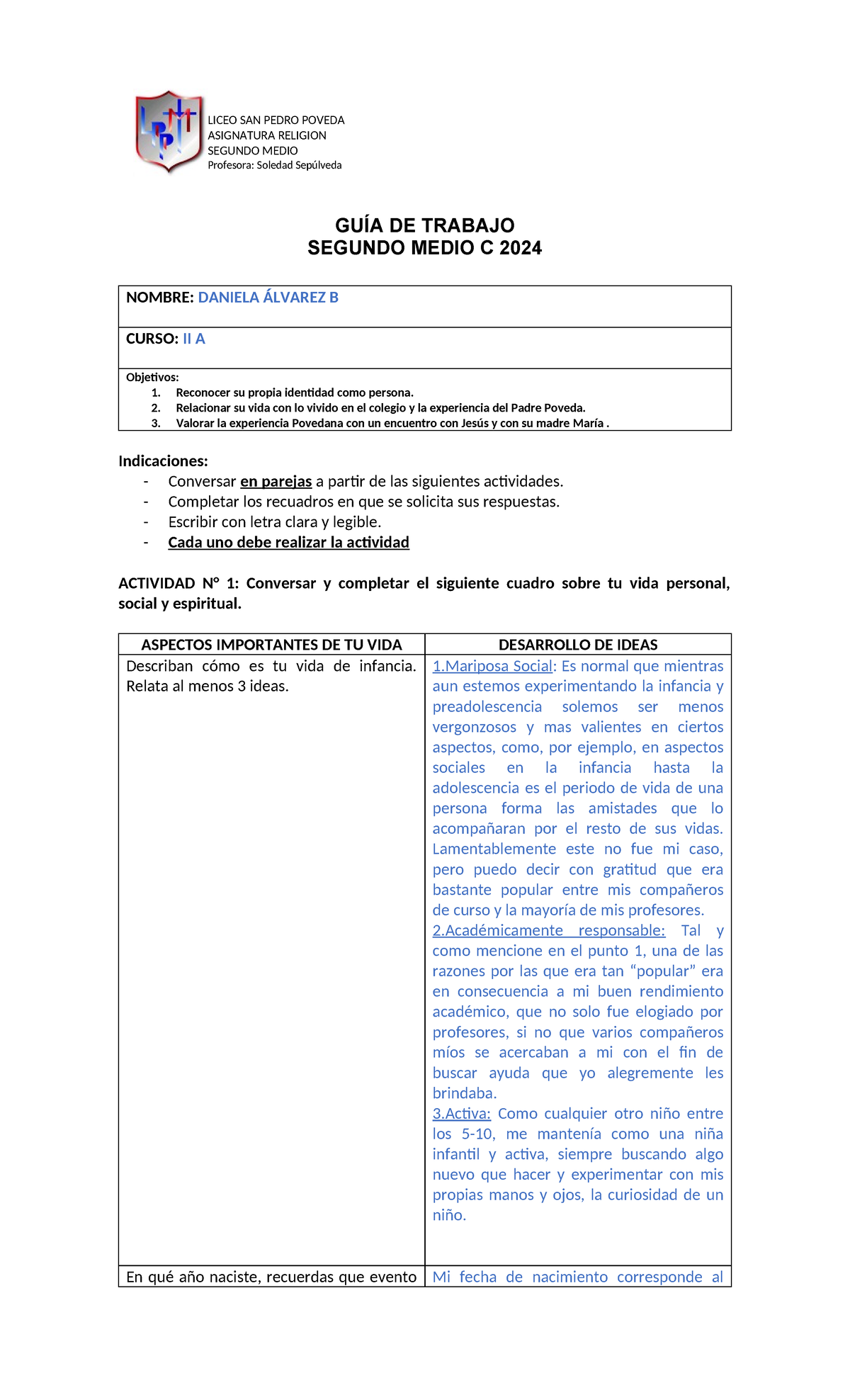 GUIA DE Trabajo 2C - agdasda - LICEO SAN PEDRO POVEDA ASIGNATURA ...