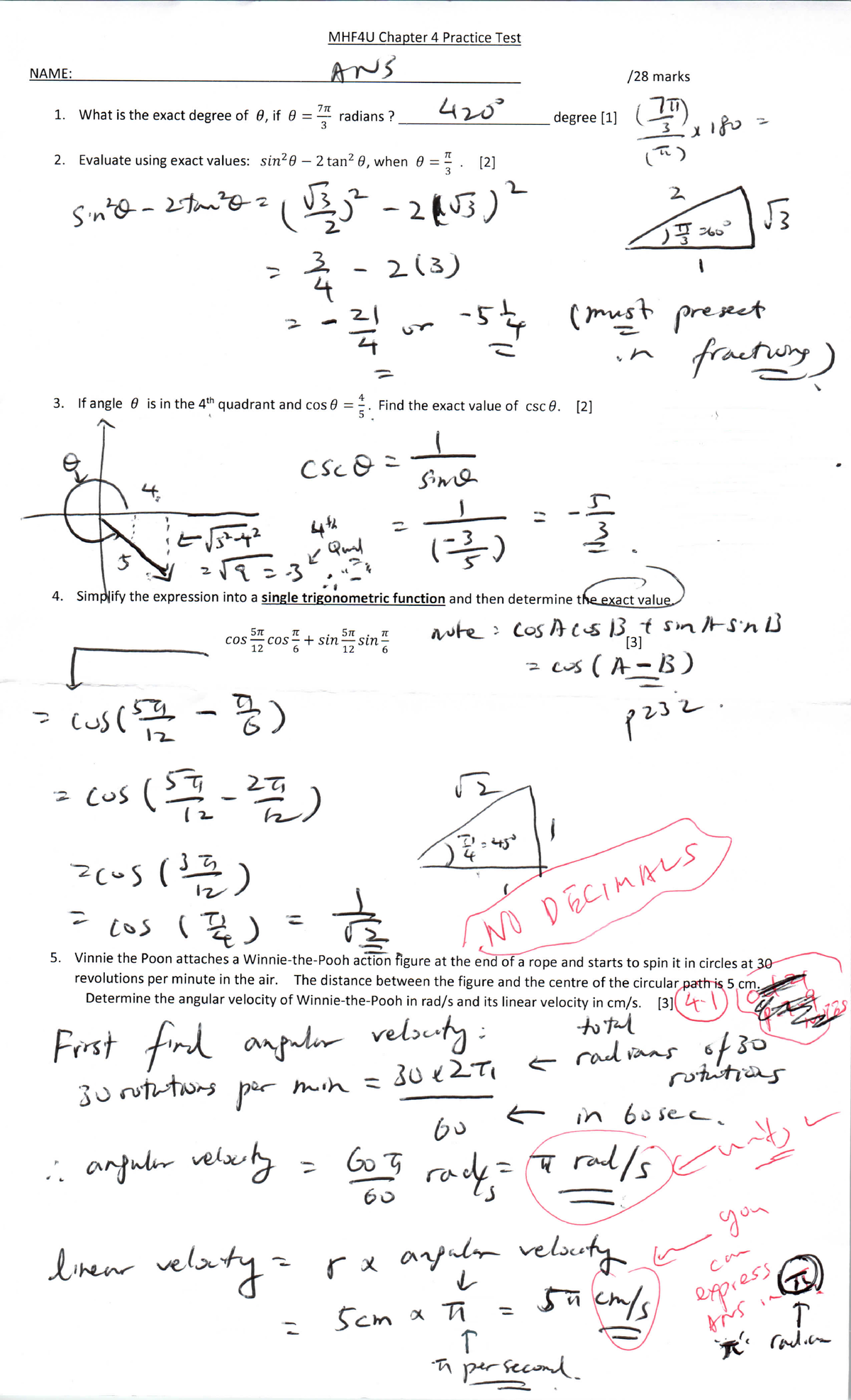 4M Chapter 4Practice Test Answers - Studocu