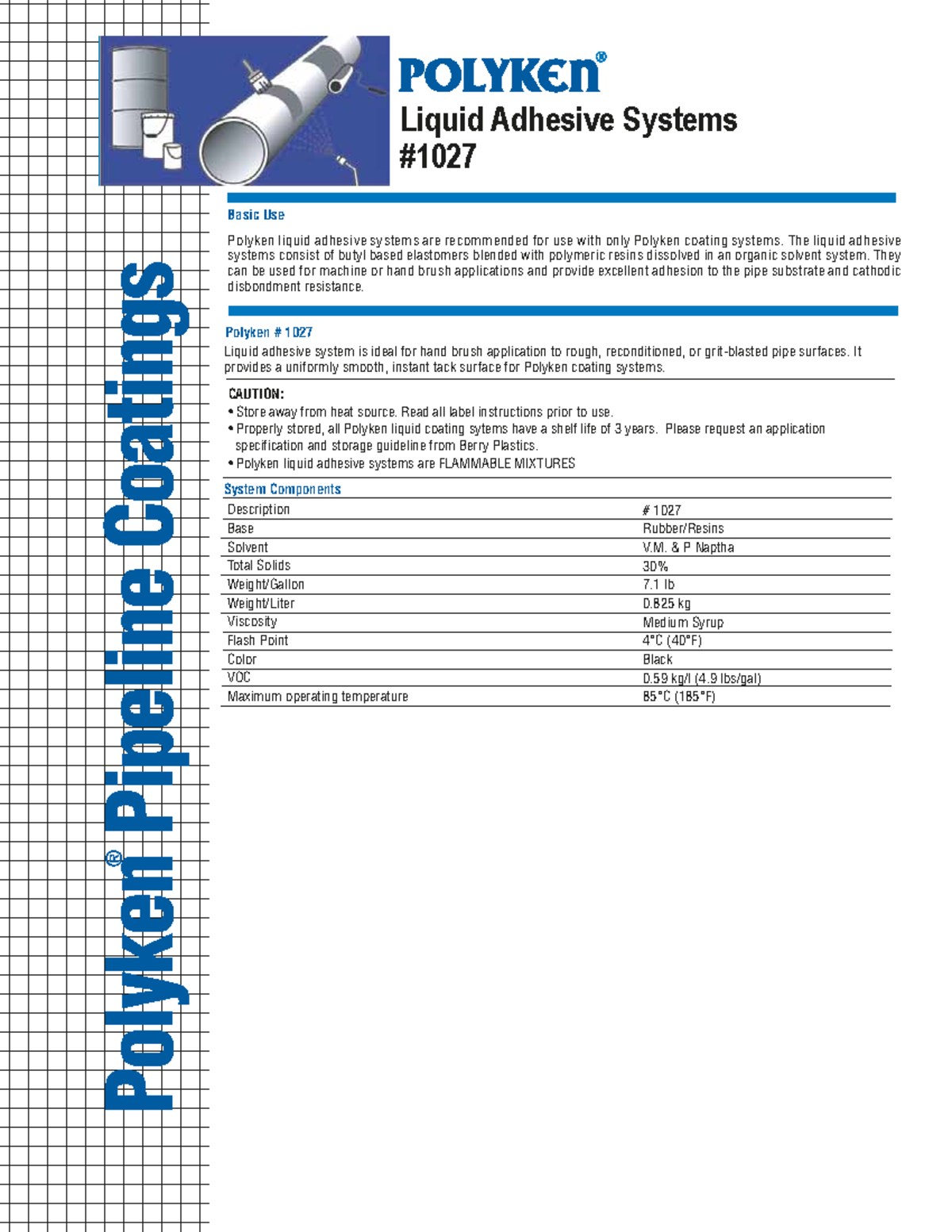 Ficha Tecnica 1027 - hoja de datos - Polyken Pipeline Coatings Liquid ...