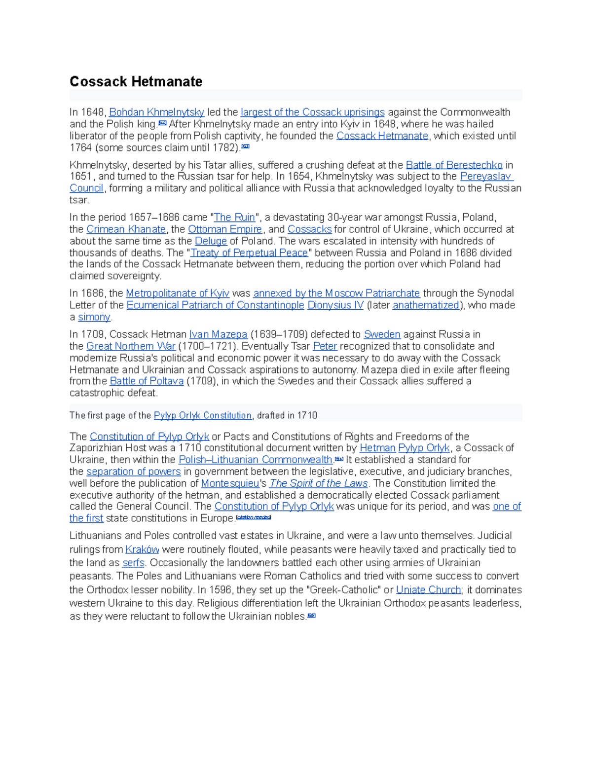 Cossack Hetmanate Acer Man Be That Kind - Cossack Hetmanate In 1648 ...