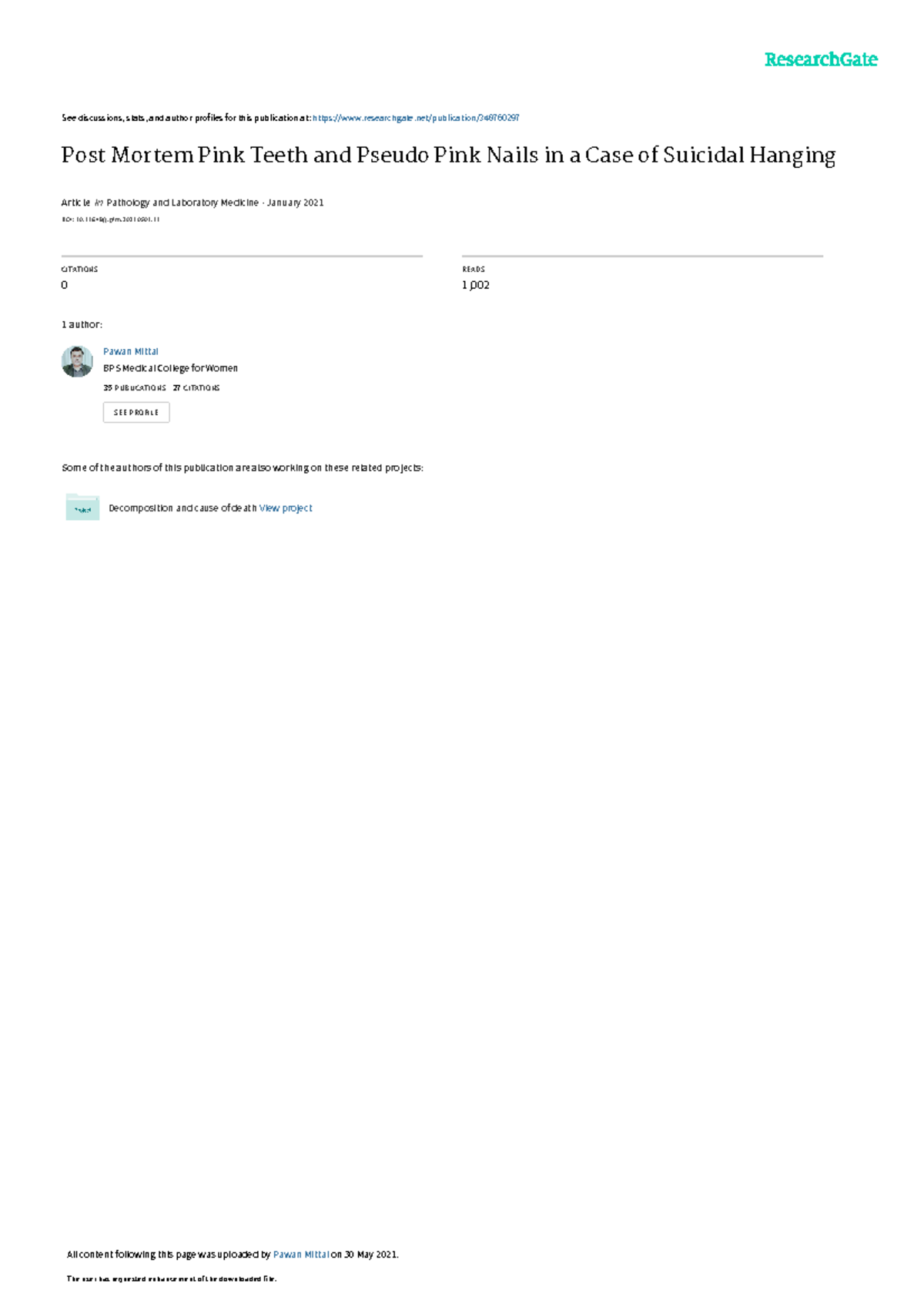 Paper pinkteeth-nailspdf.10.11648.j.plm - See discussions, stats, and ...